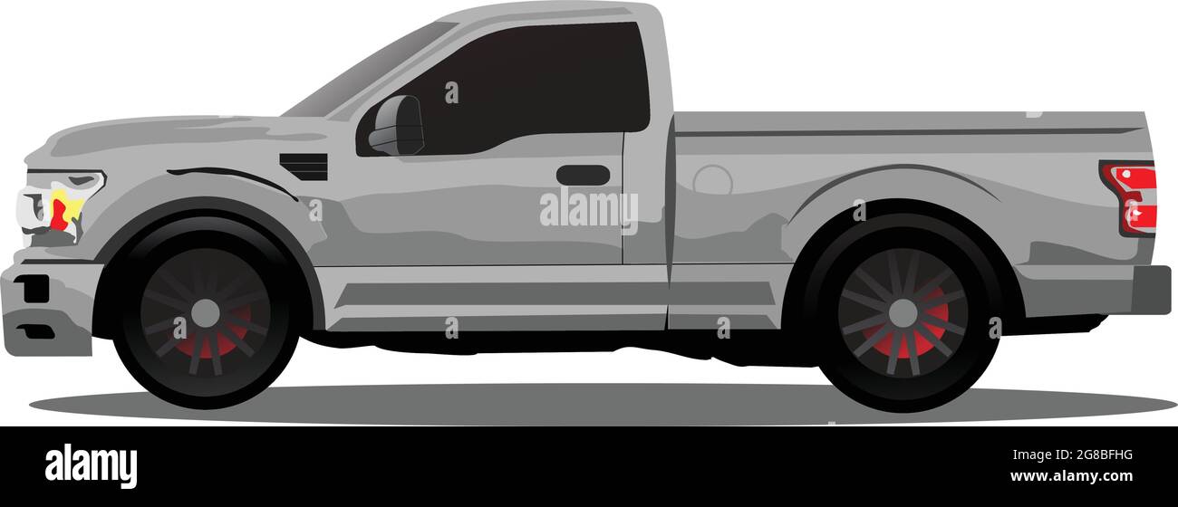 super cool silver suv car vector Stock Vector Image & Art - Alamy