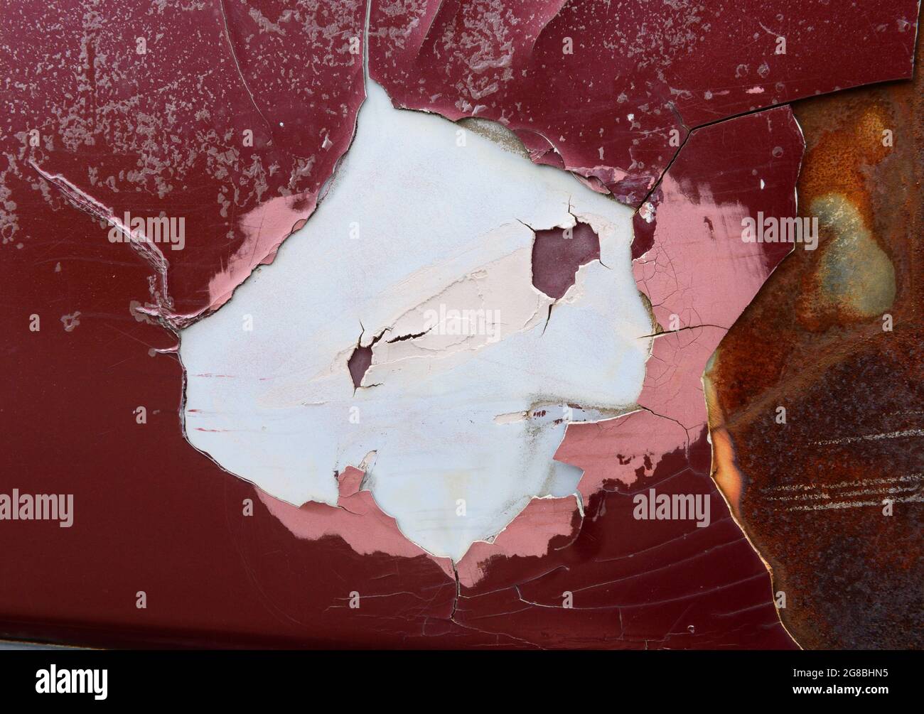 Peeling paint of an old car Stock Photo - Alamy