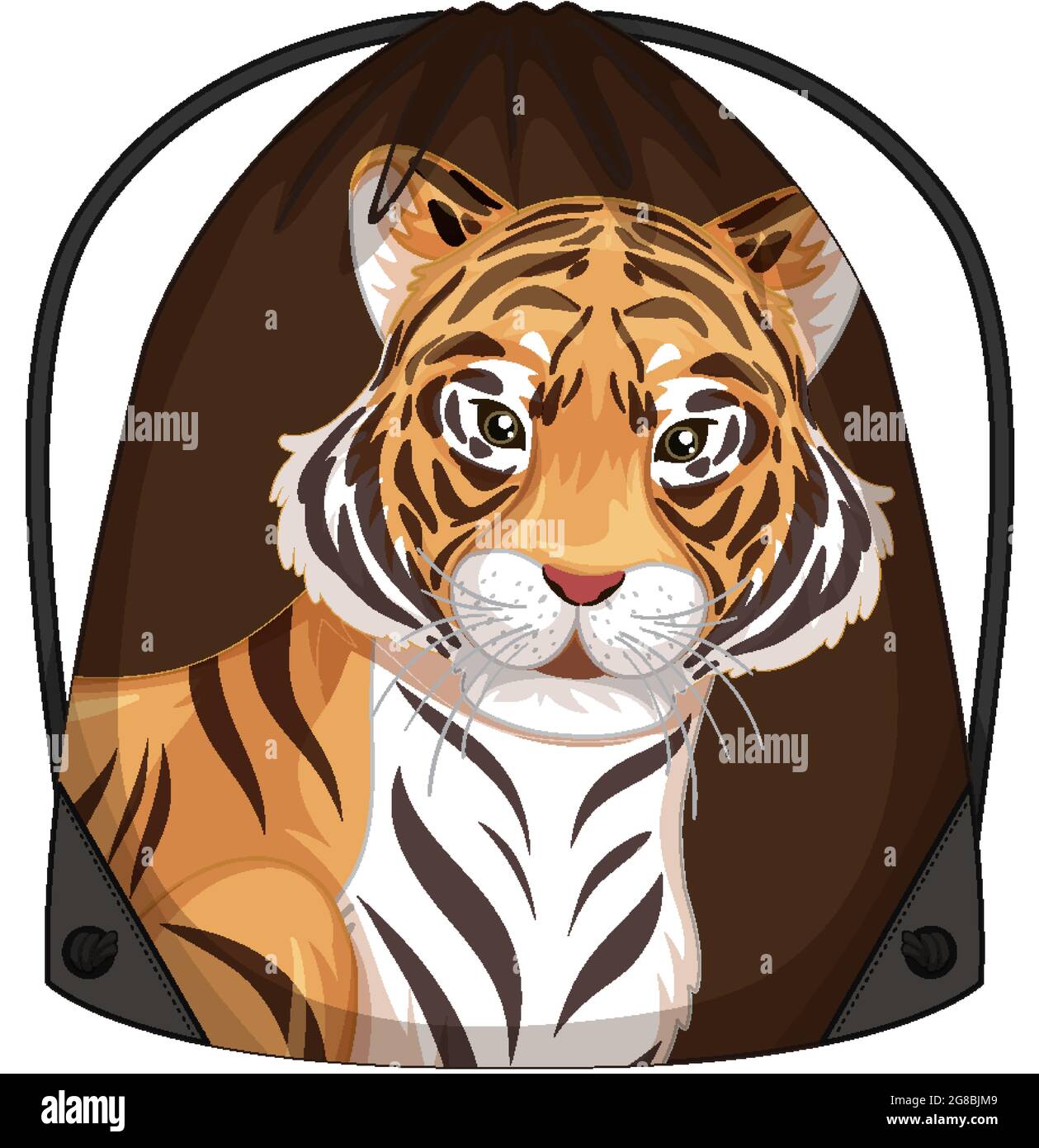 Tiger backpack Stock Vector Images - Alamy