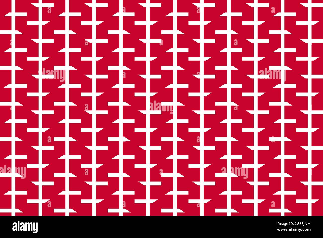 Simple geometric pattern in the colors of the national flag of Denmark ...