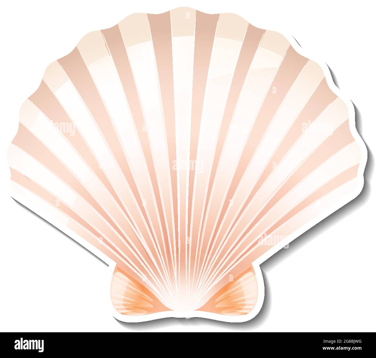 Scallop badge Stock Vector Images - Alamy