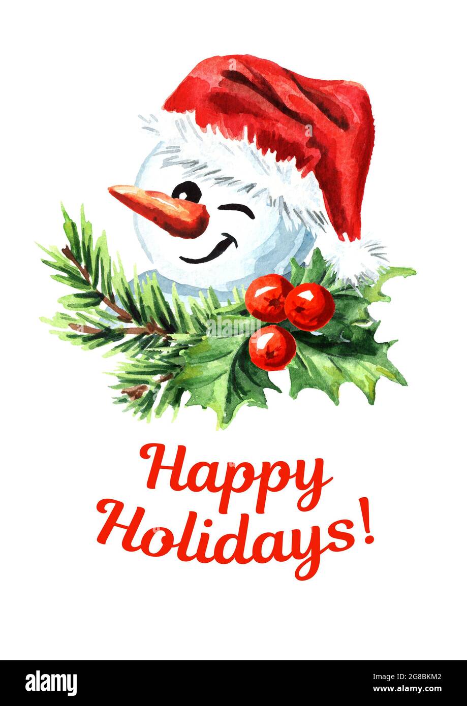 Holiday Snowman Clip Art