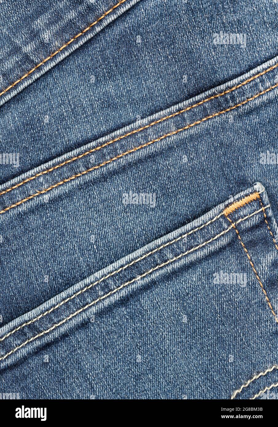 Texture details of denim jeans, macro shot Stock Photo - Alamy