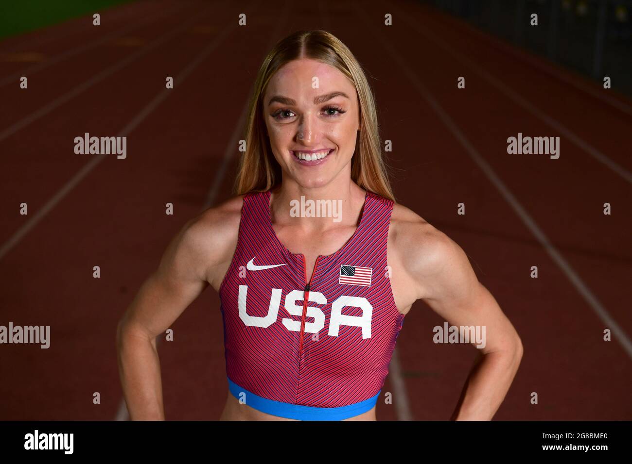 Shae Anderson poses during a portrait session, Thursday, July 15, 2021 ...