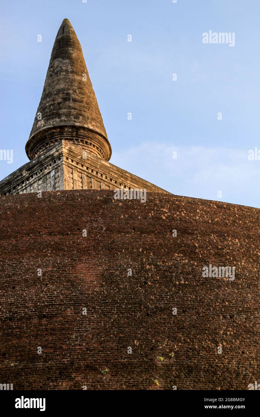 Apex of Rankoth Vehera at The UNESCO world heritage site of the ancient ...