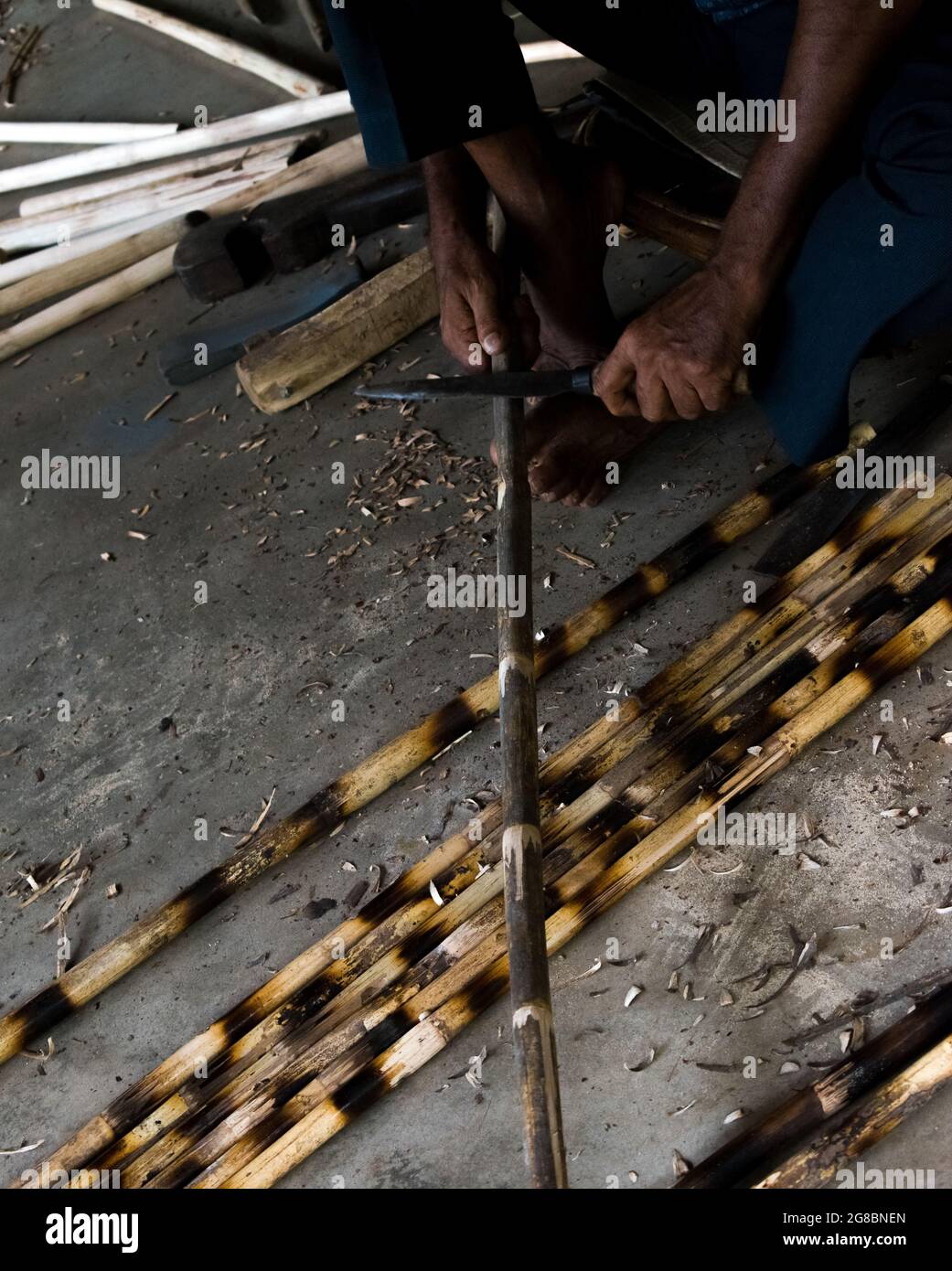 Bamboo blade hi-res stock photography and images - Alamy