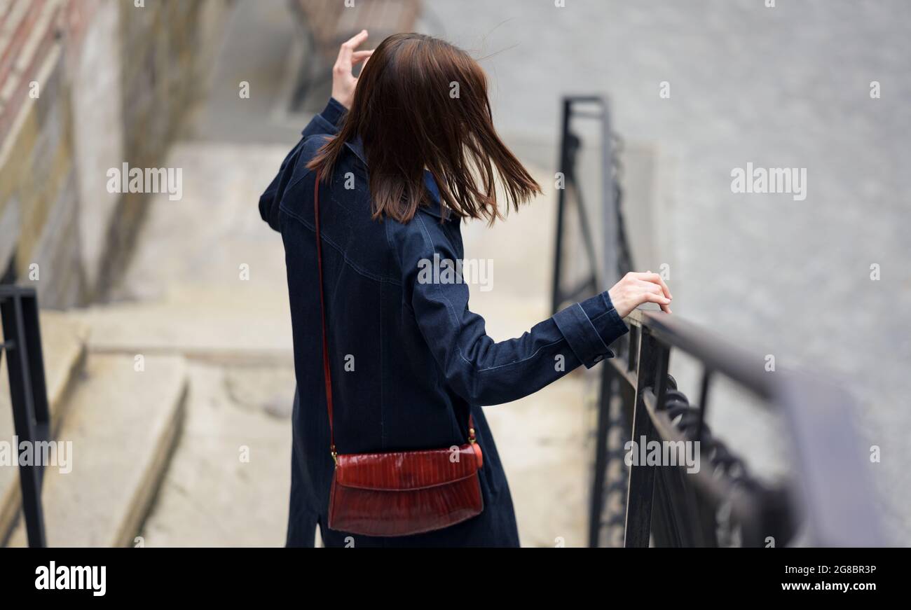 Terrified woman running hi-res stock photography and images - Alamy