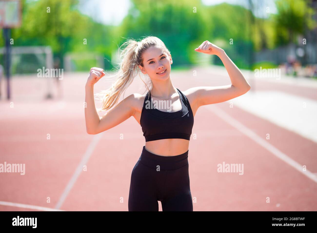 Biceps concept athlete show hi-res stock photography and images - Alamy