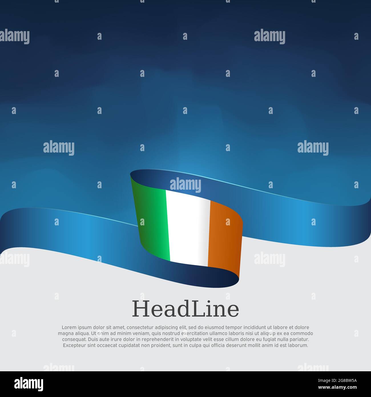 Republic of ireland flag background. State irish patriotic banner ...