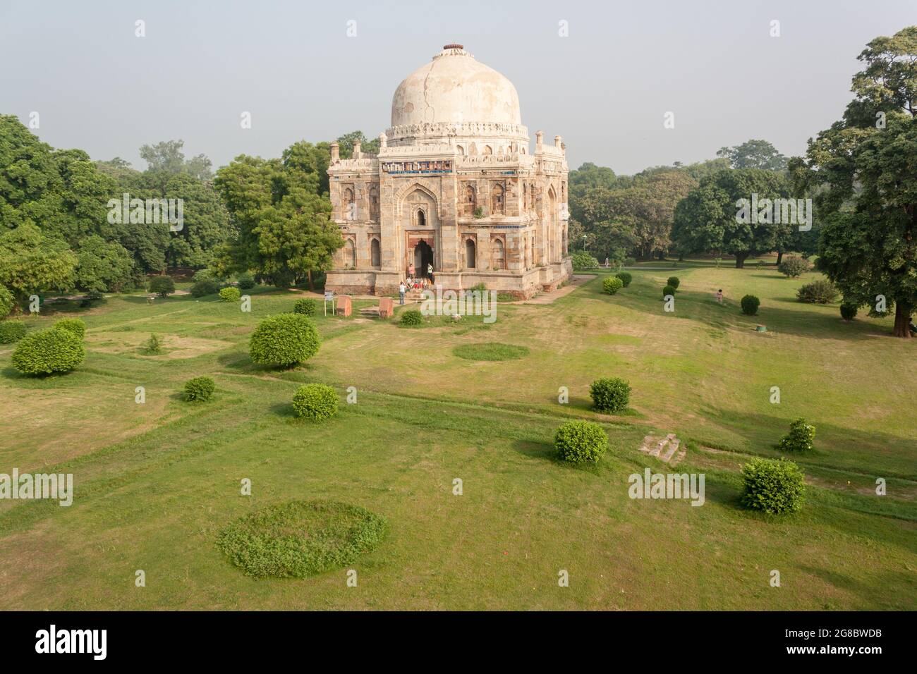 Beautiful view of Sheesh Gumbad in the Lodi Gardens, India Stock Photo ...