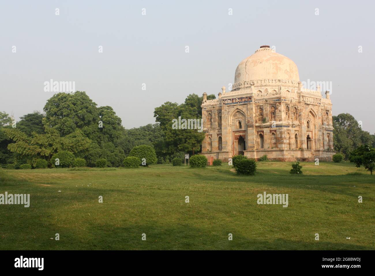 Beautiful view of Sheesh Gumbad in the Lodi Gardens, India Stock Photo ...