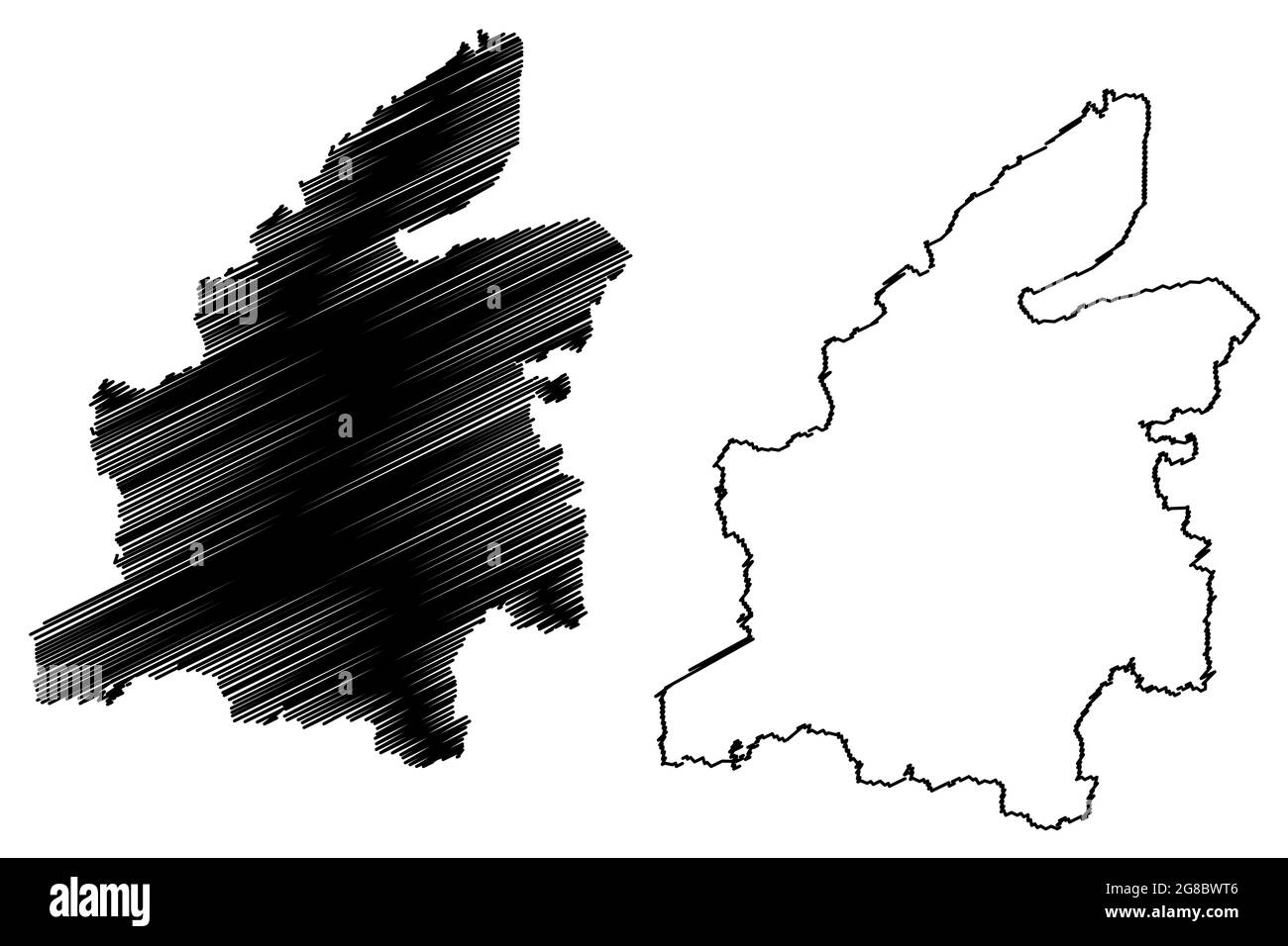 Rendsburg-Eckernforde district (Federal Republic of Germany, rural ...