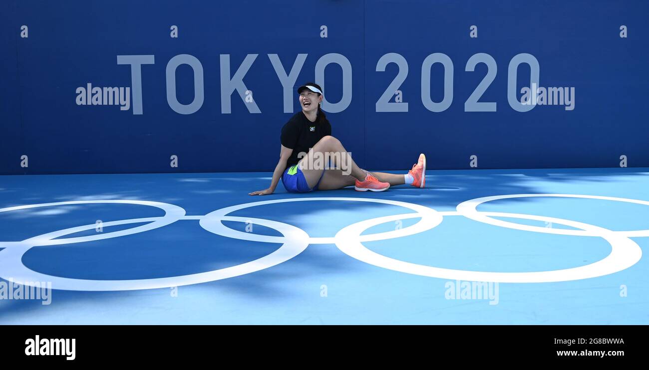 Tokyo, Japan. 19th July, 2021. Chinese tennis player Duan Yingying ...