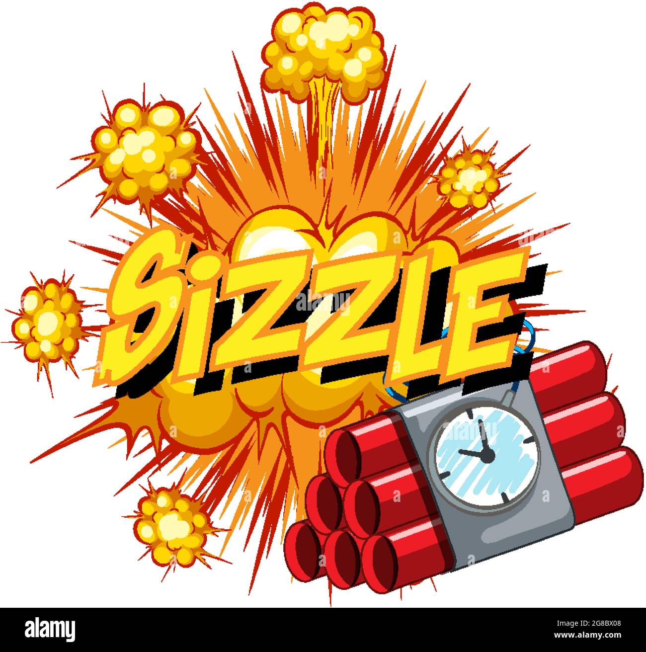 Comic speech bubble with sizzle text illustration Stock Vector Image ...