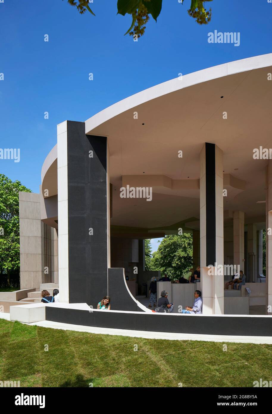 Side elevation of pavilion with interior seating. Serpentine Pavilion ...