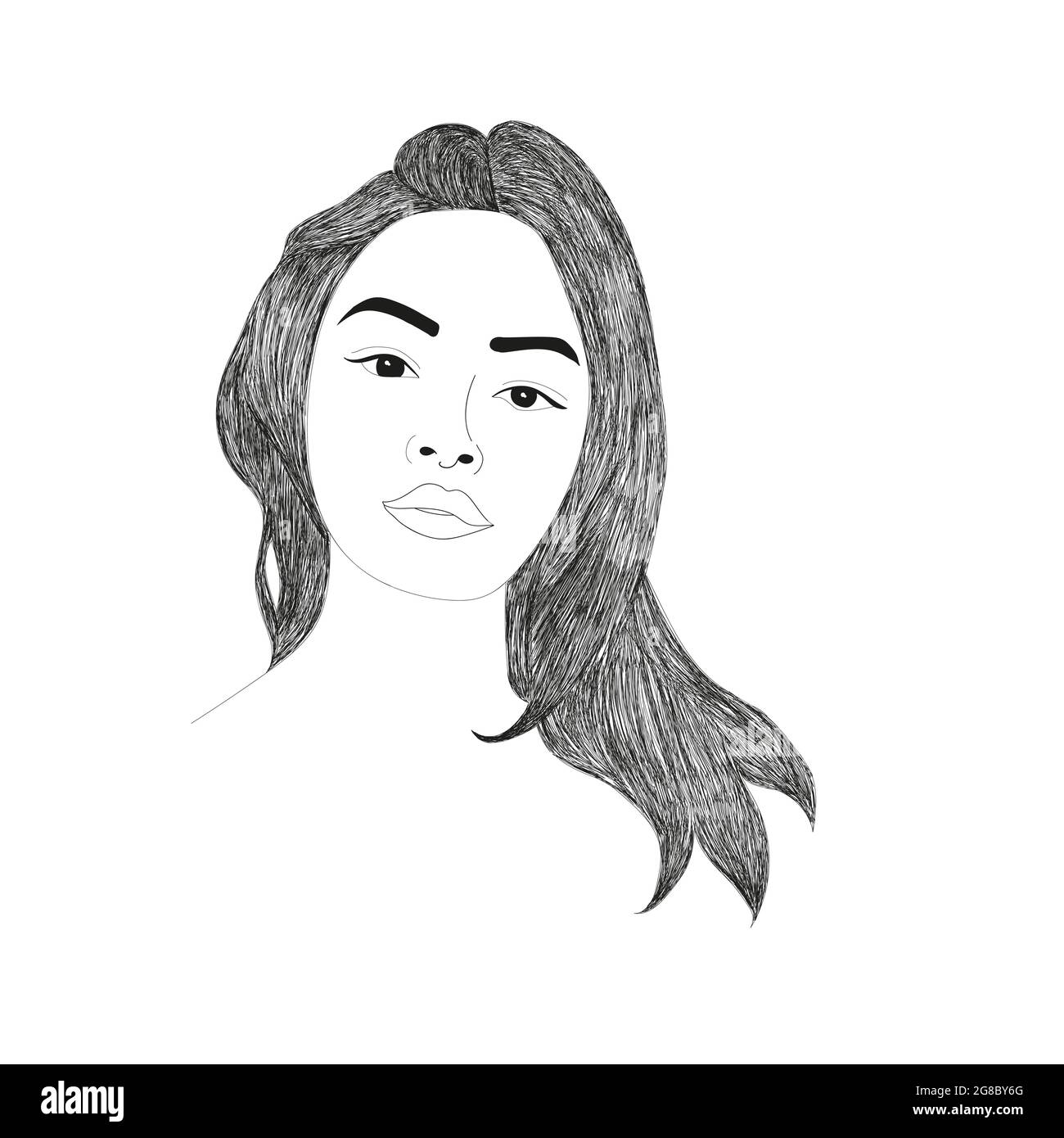 Woman wearing disposable medical surgical face mask to protect against ...