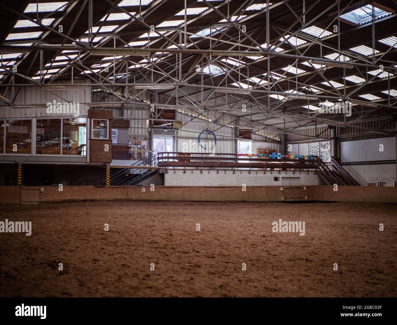 Saint Contest, France, Normandy July 2021. Horse hall, training and ...