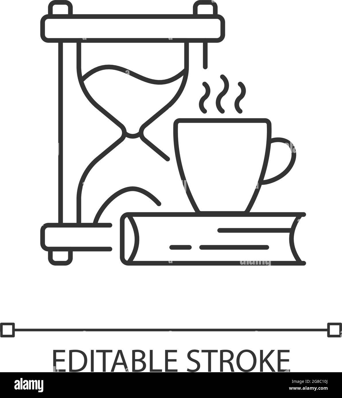 Slow living linear icon Stock Vector Image & Art - Alamy