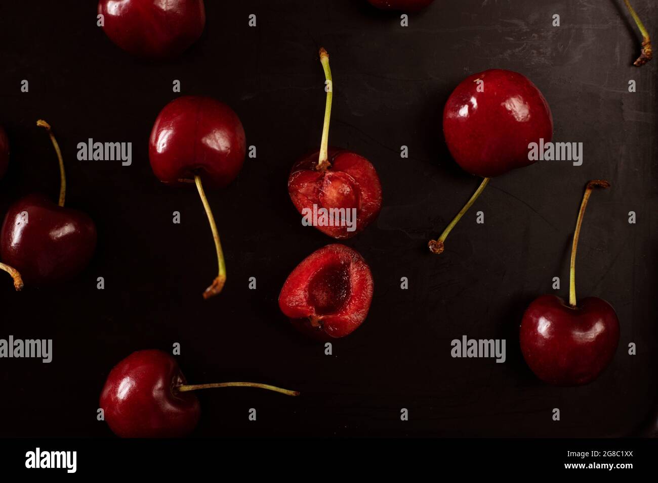 Half cherries hi-res stock photography and images - Alamy
