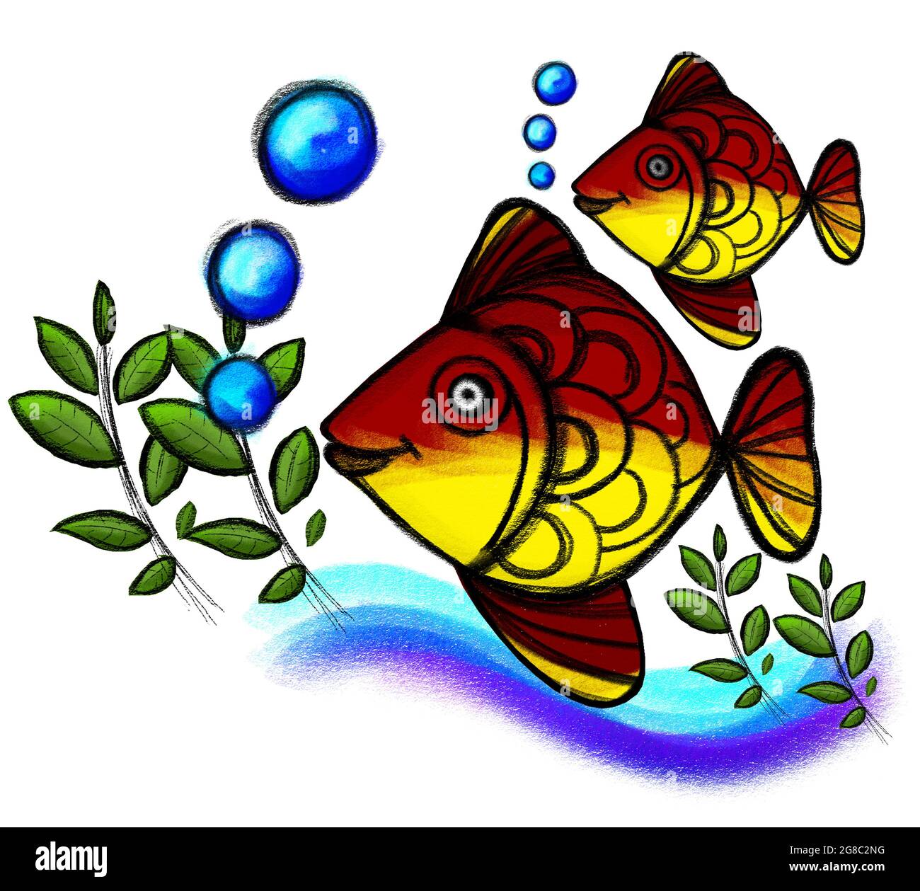 Paintings of fish hi-res stock photography and images - Alamy