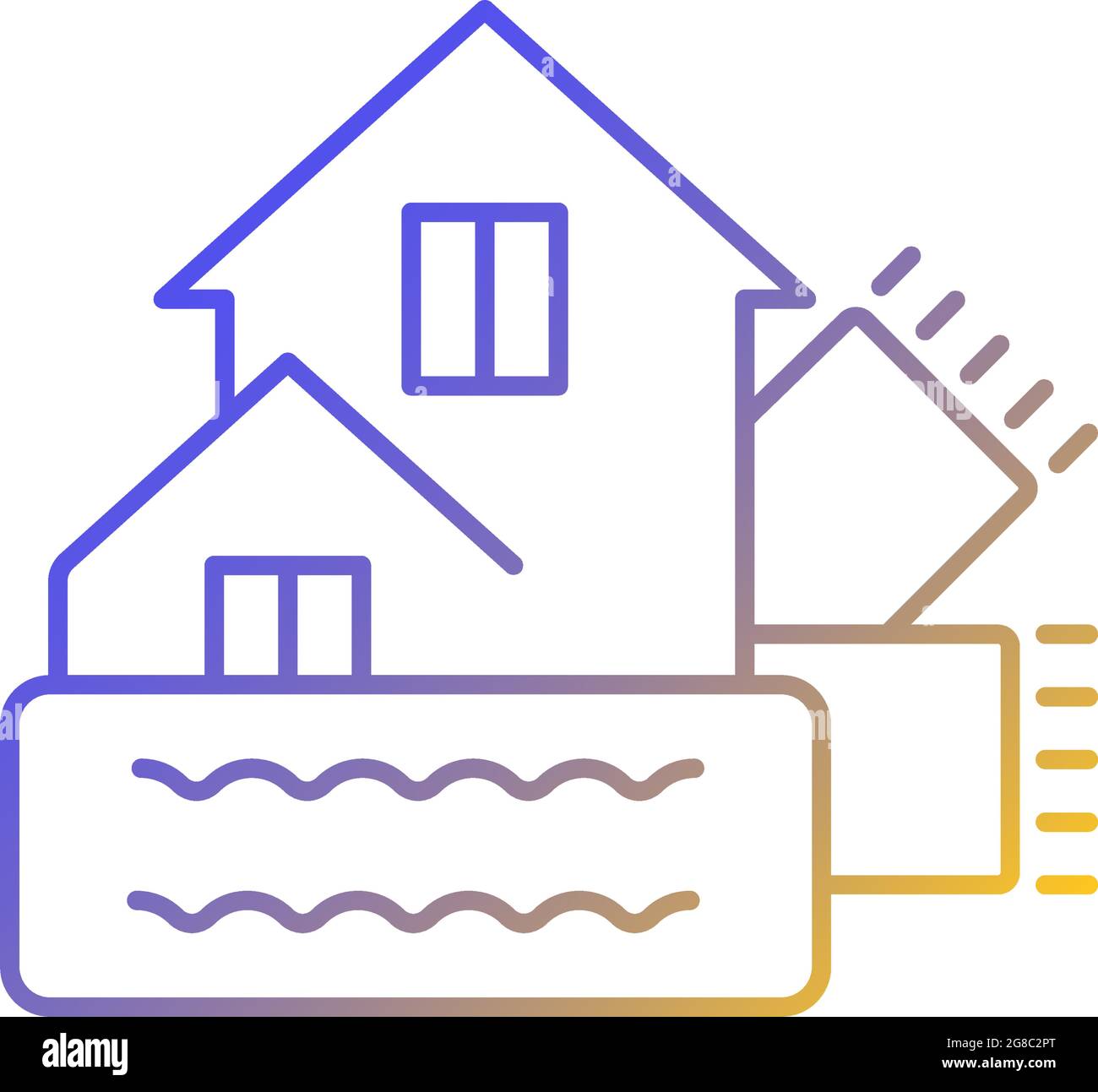 Weatherization gradient linear vector icon Stock Vector Image & Art - Alamy