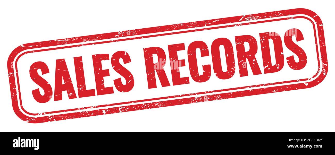 Sales records stamp hi-res stock photography and images - Alamy