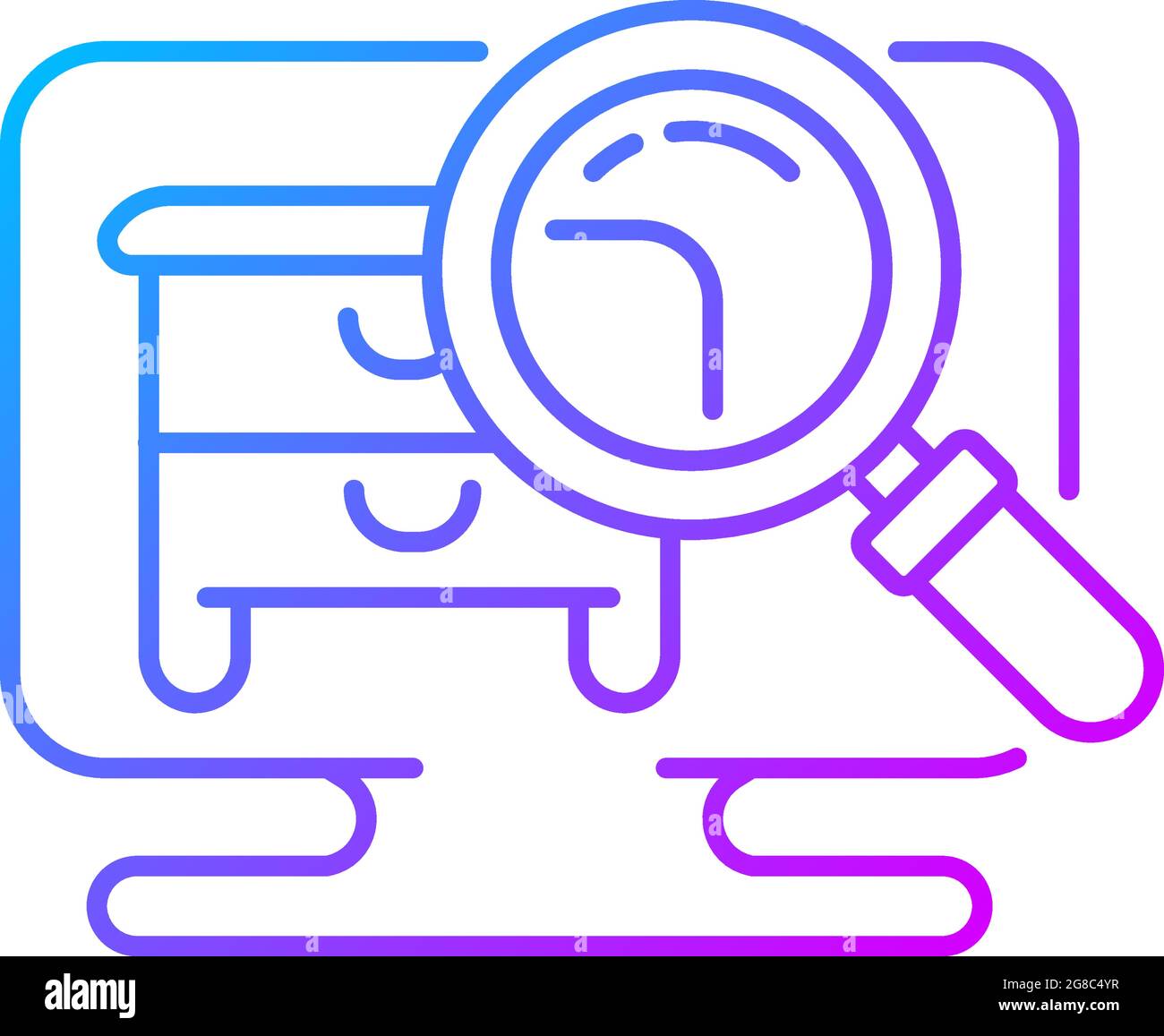 Hidden object game gradient linear vector icon Stock Vector Image & Art ...