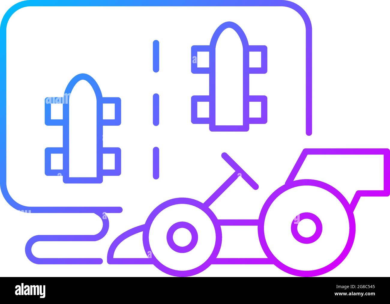 Racing game gradient linear vector icon Stock Vector Image & Art - Alamy