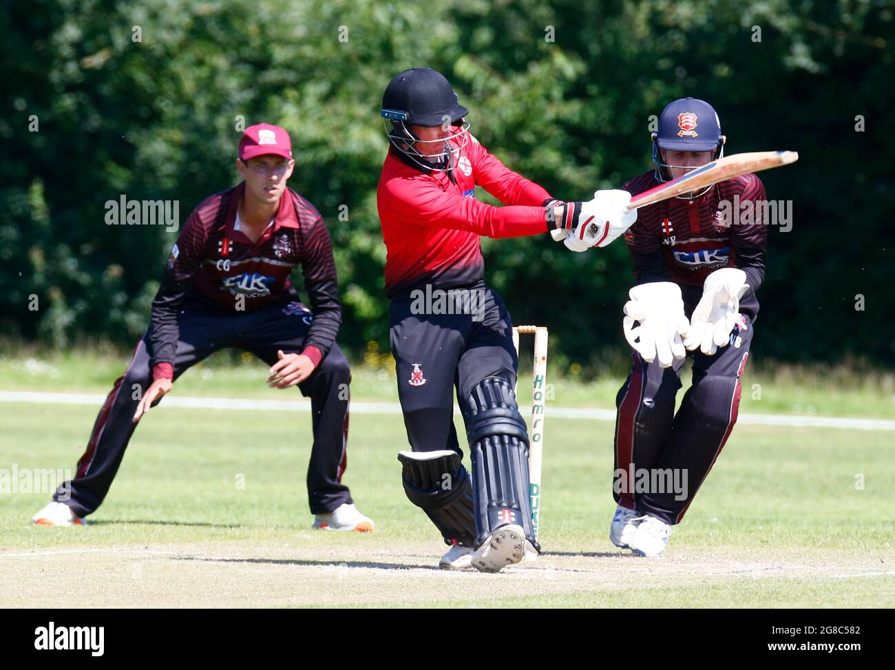 BILLERICAY, United Kingdom, JULY 18: Ronnie Saunders of Hornchurch CC ...