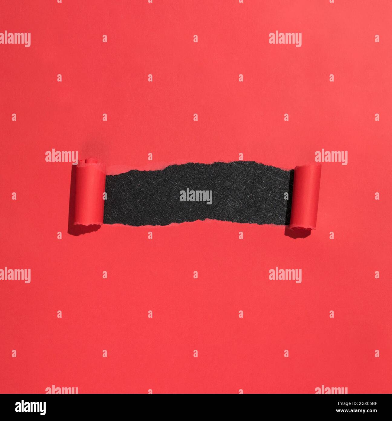 Red reveal under white hi-res stock photography and images - Alamy