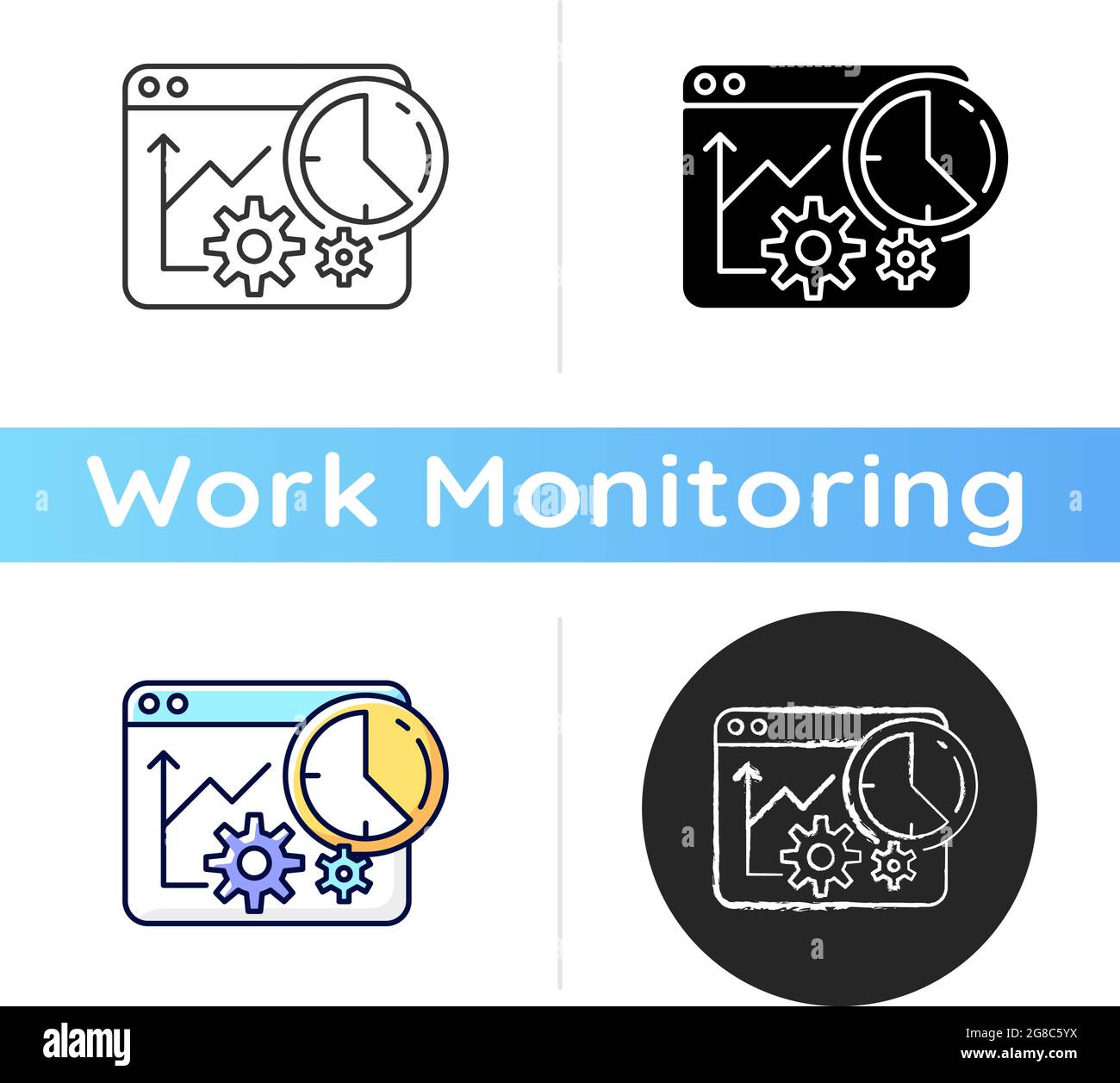 Time analysis icon Stock Vector Image & Art - Alamy
