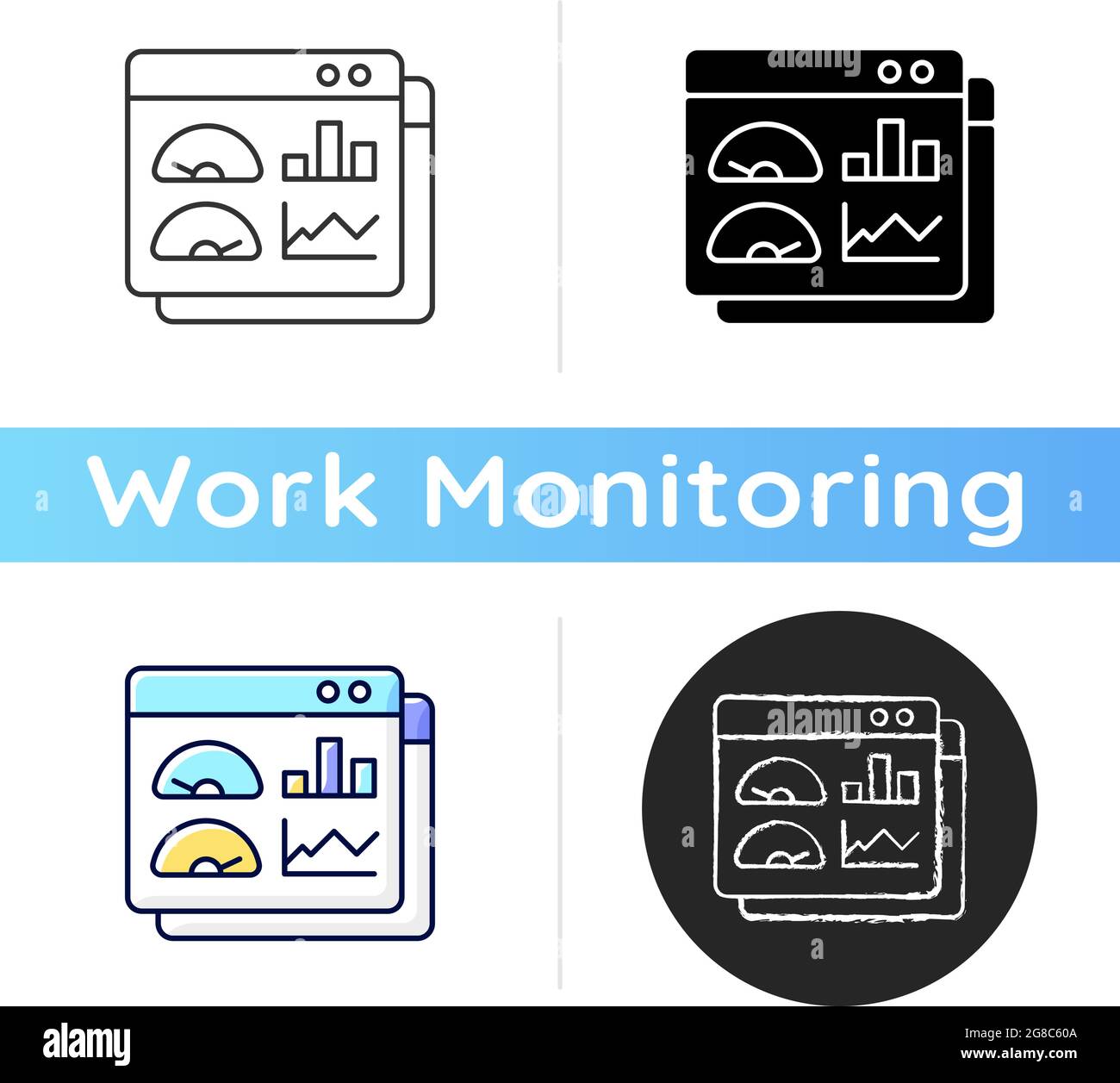 Productivity dashboard icon Stock Vector Image & Art - Alamy