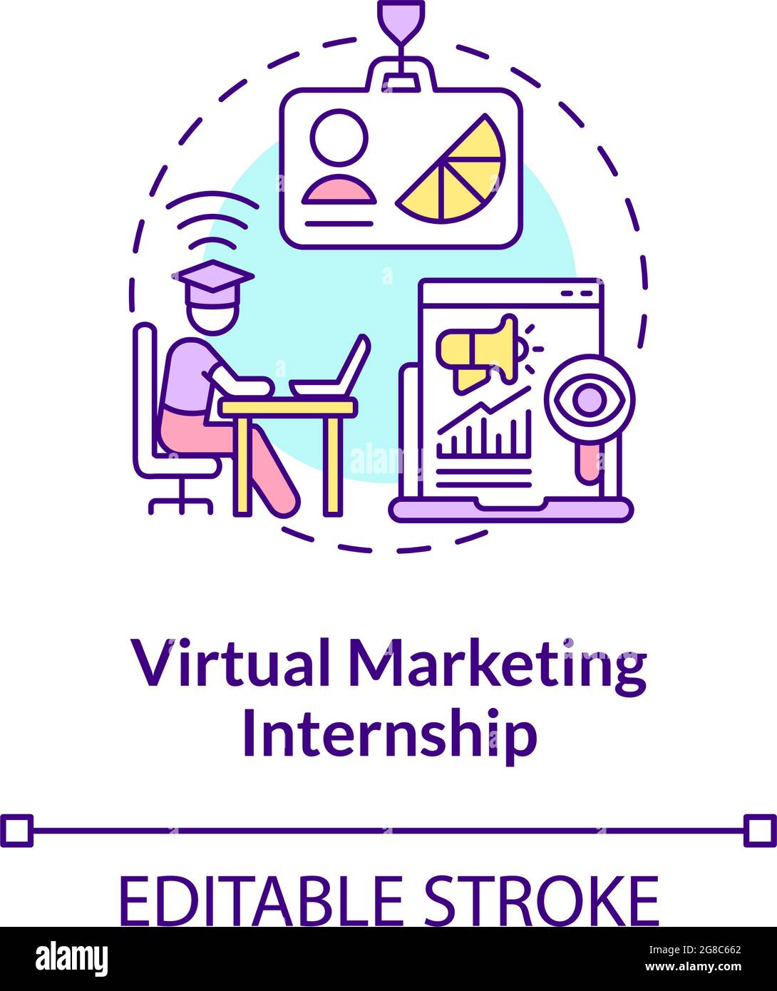 Virtual internship Stock Vector Images - Alamy