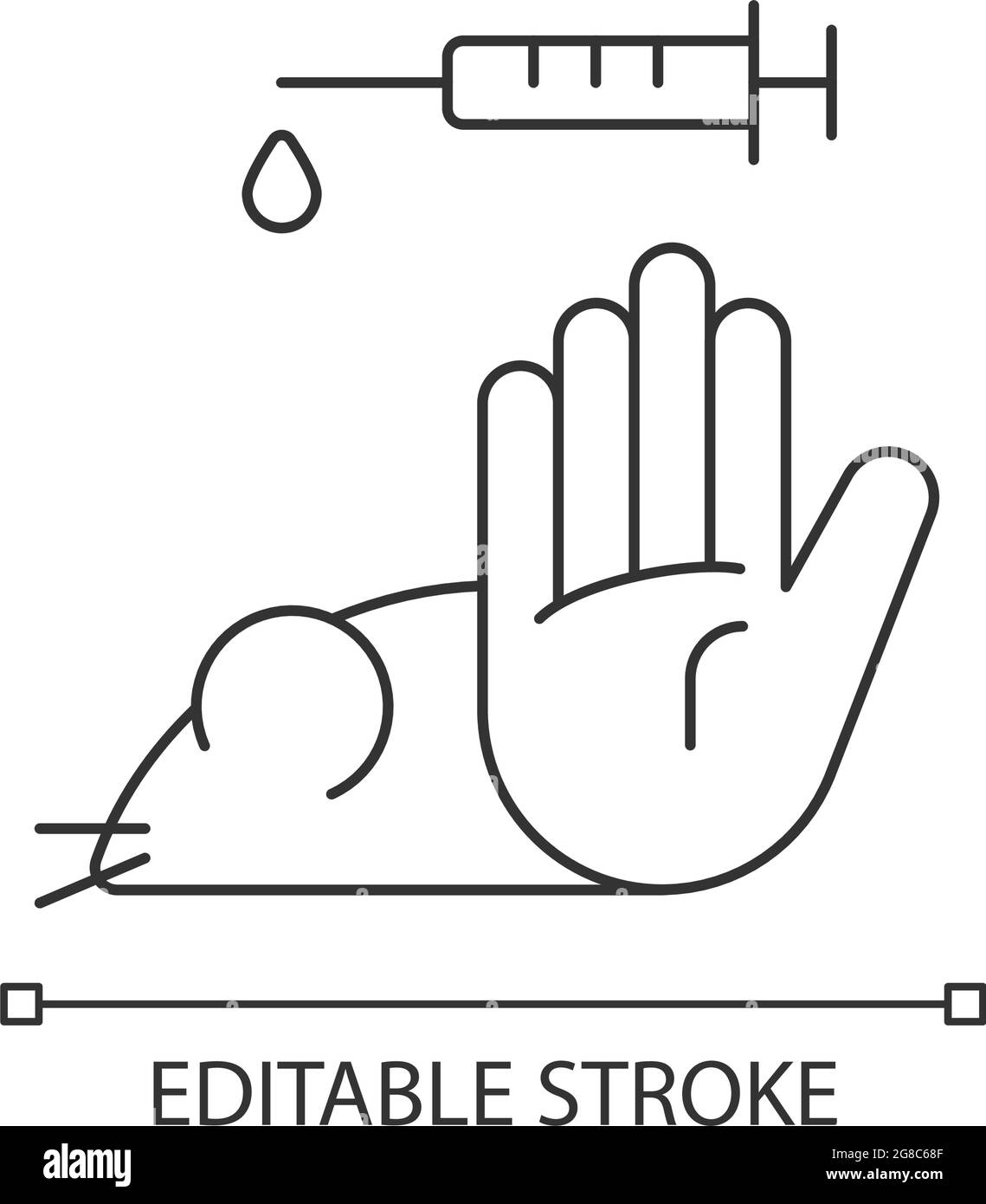 No mice testing linear icon Stock Vector Image & Art - Alamy