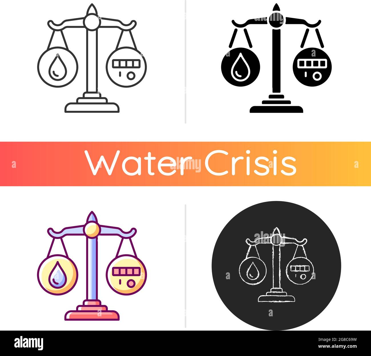 Rational water consumption icon Stock Vector Image & Art - Alamy