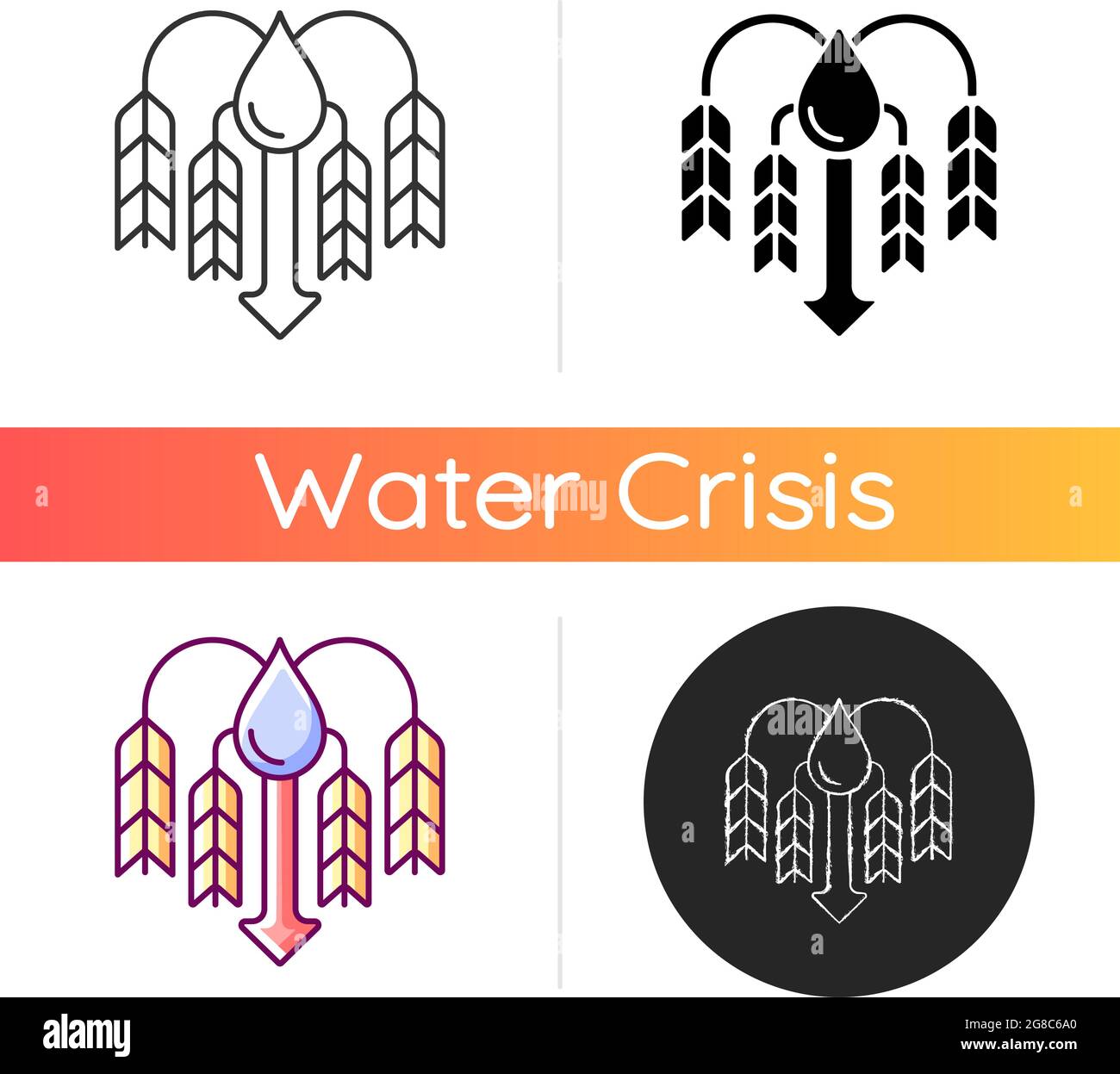 Drought and lack of water Stock Vector Images - Alamy