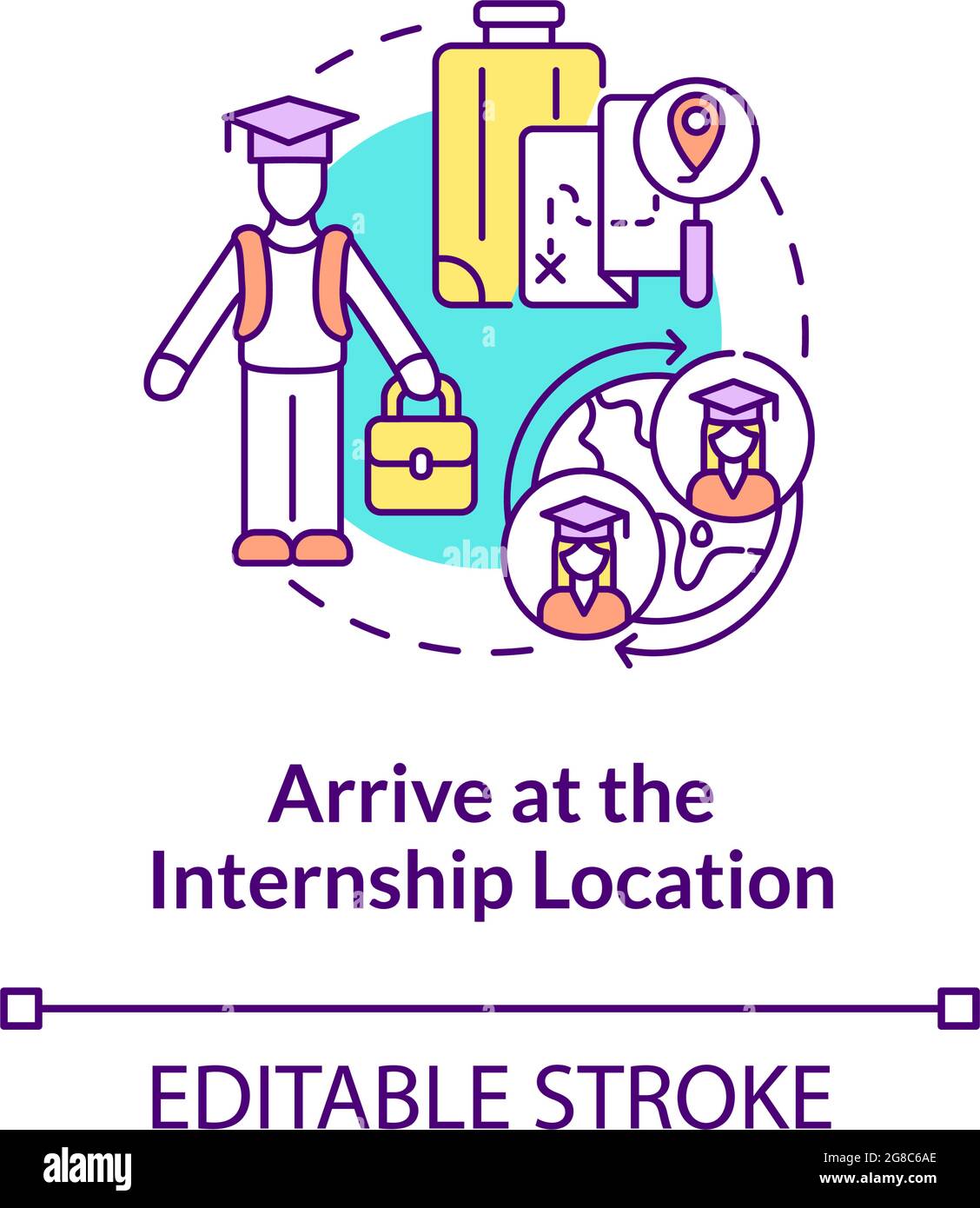 Arrive at school Stock Vector Images - Alamy