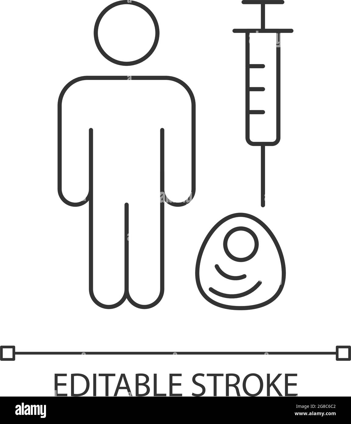 Human cell testing linear icon Stock Vector Image & Art - Alamy