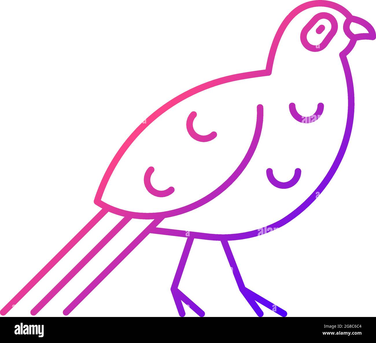 Bird gradient linear vector icon Stock Vector Image & Art - Alamy