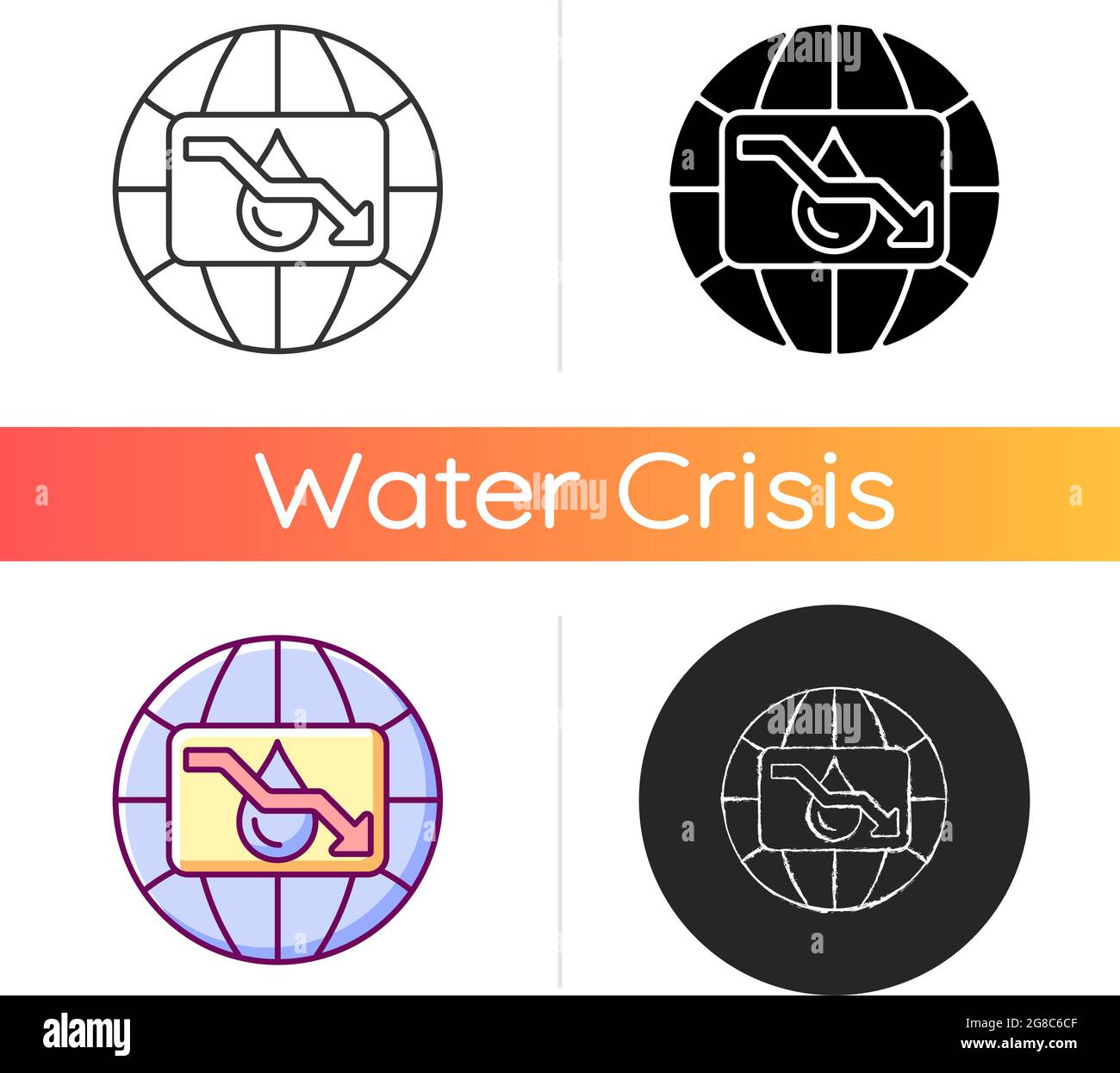Water scarcity icon Stock Vector Image & Art - Alamy