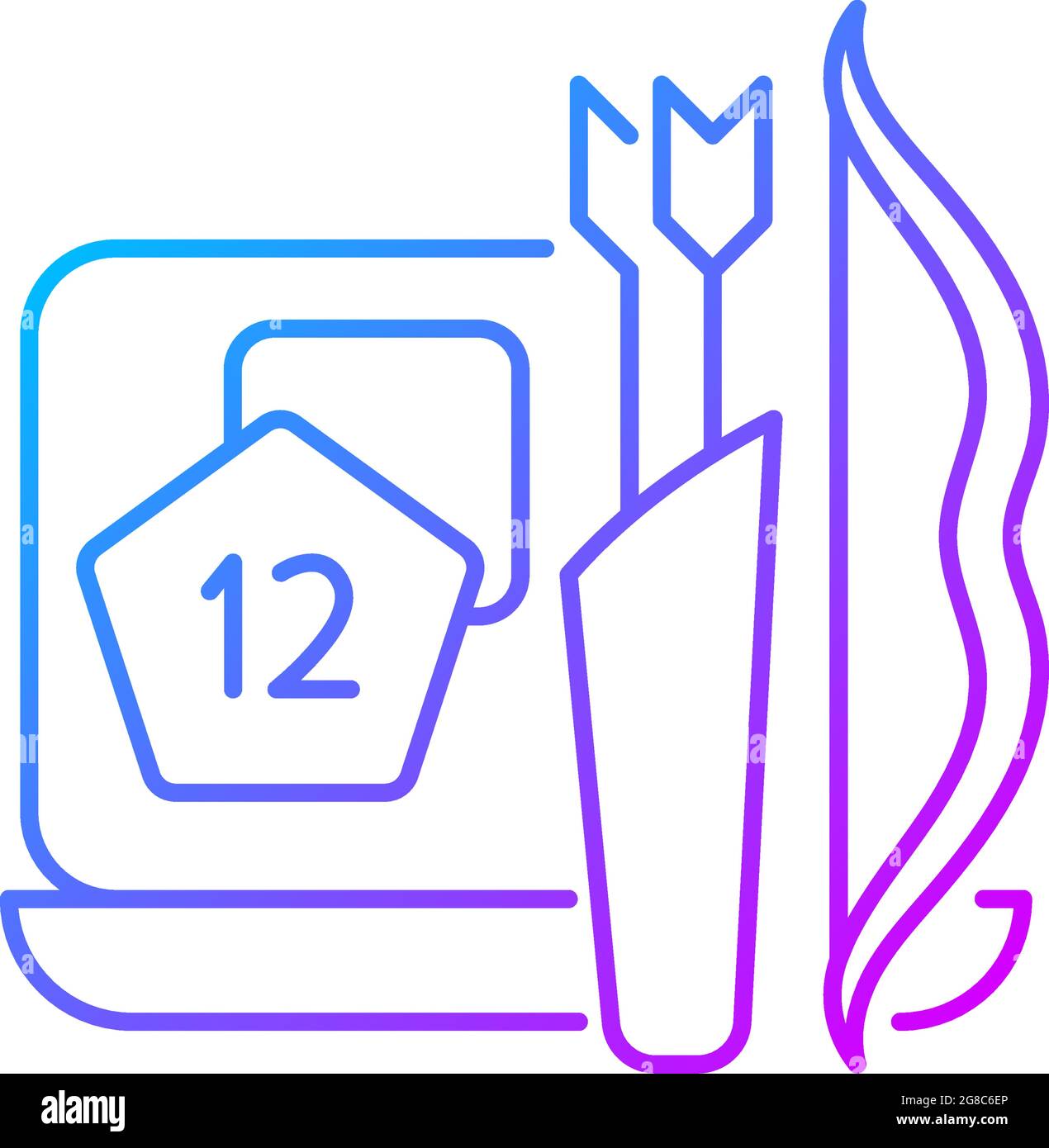 Role play game gradient linear vector icon Stock Vector Image & Art - Alamy