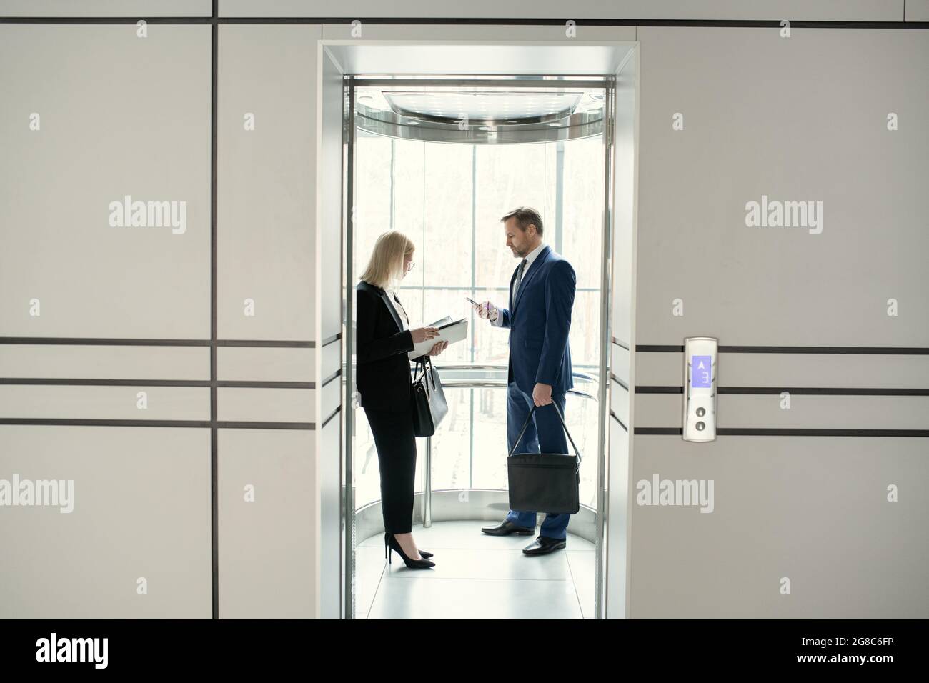 People Inside Elevator