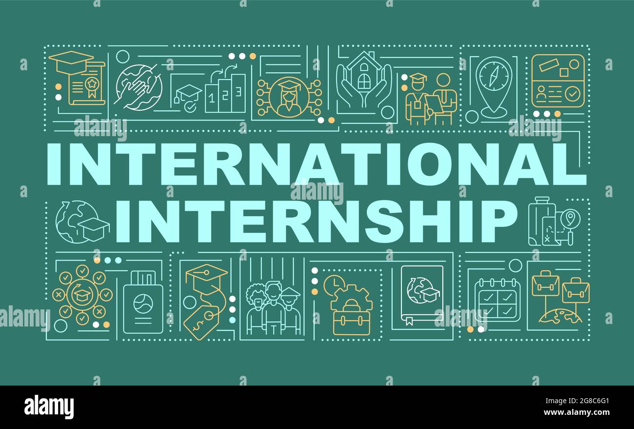 International internship word concepts banner Stock Vector Image & Art ...