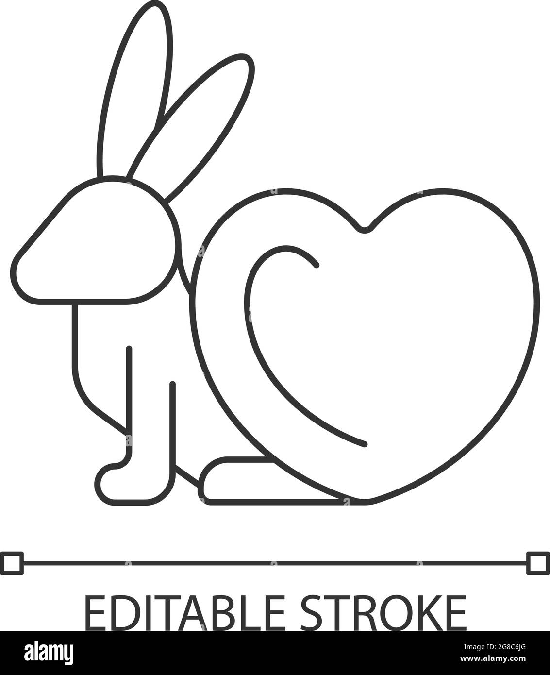 Cruelty free linear icon Stock Vector Images - Alamy