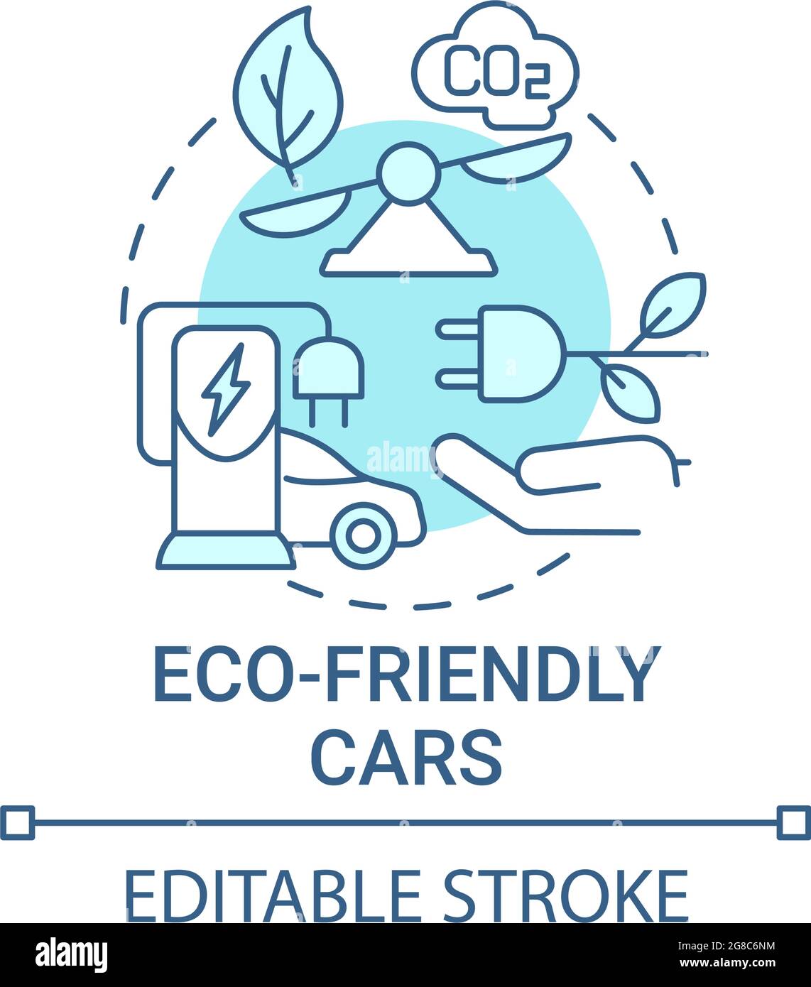 Eco friendly cars concept icon Stock Vector Image & Art - Alamy