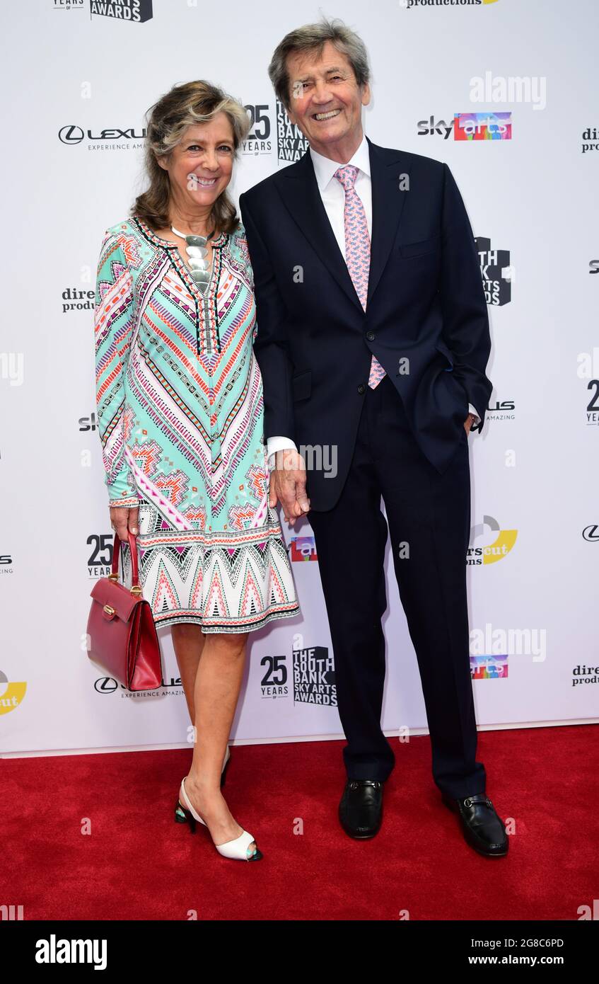 Lord Melvyn Bragg and partner Gabriel Clare-Hunt attending the South ...