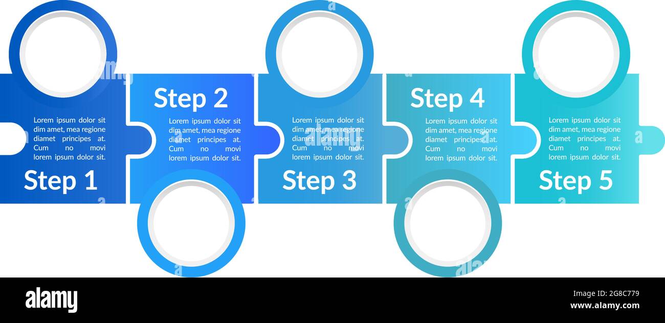 Blue informational vector infographic template Stock Vector Image & Art ...