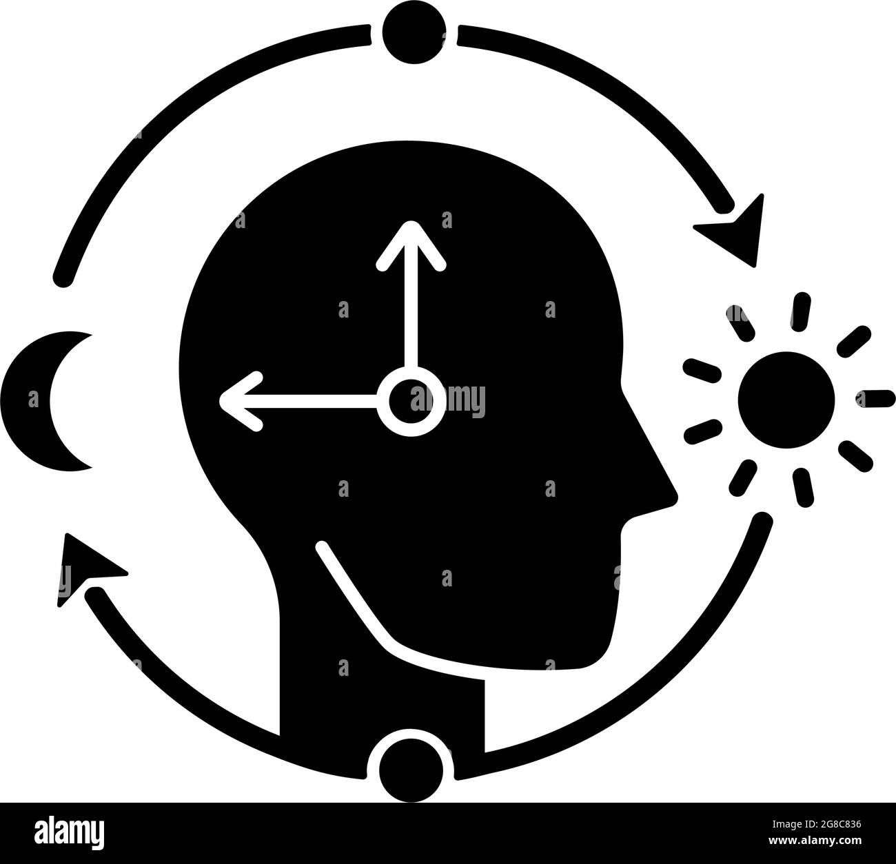 Circadian rhythms black glyph icon Stock Vector Image & Art - Alamy