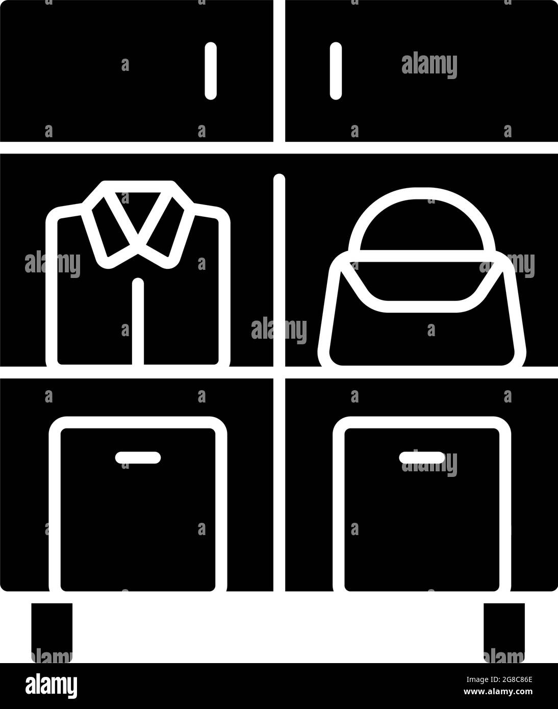 Home organization black glyph icon Stock Vector Image & Art - Alamy