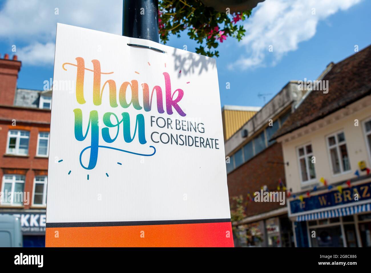 Thank you for being considerate hi-res stock photography and images - Alamy